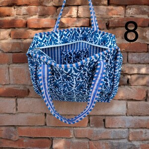 Soft Quilted Tote Bags in Pretty Prints Spacious and Perfect for Travel ...