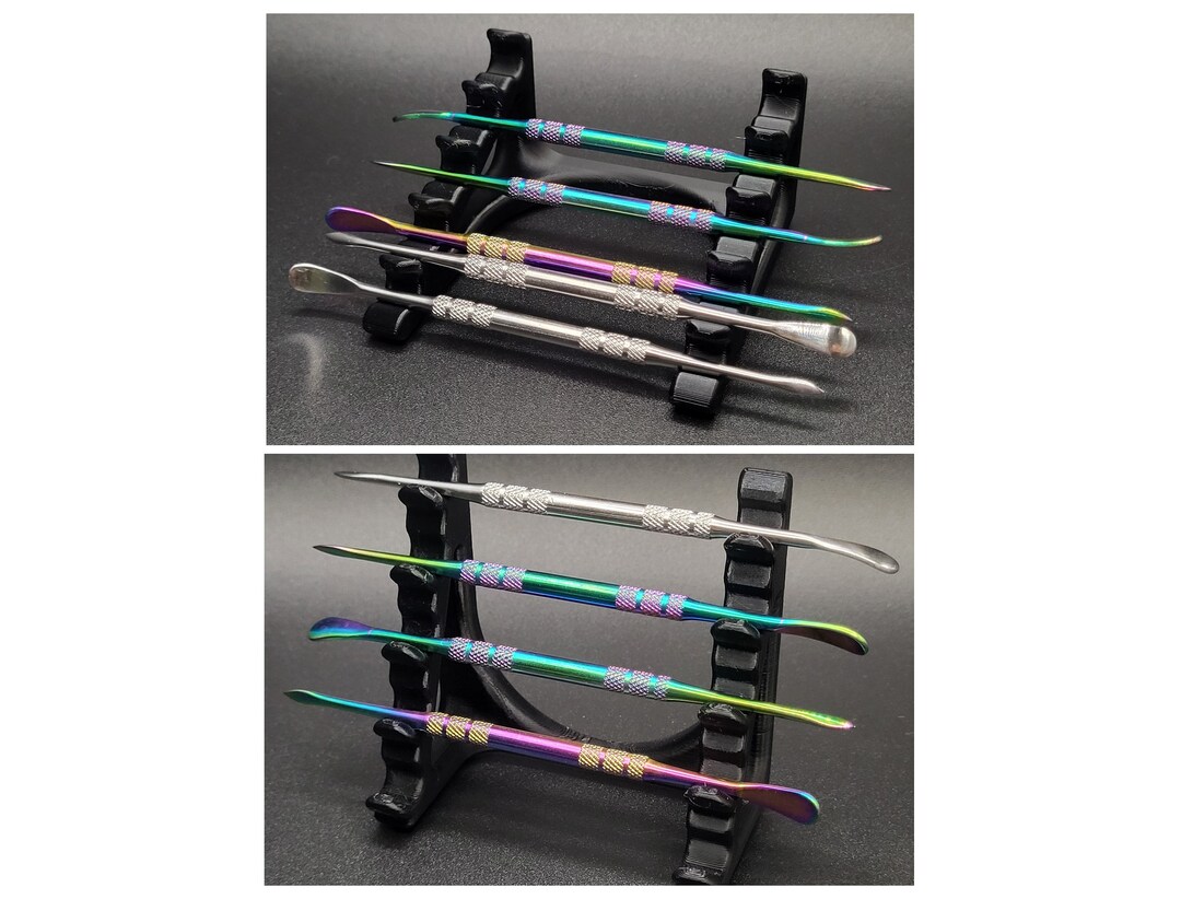 Dab Tool Stand Holder Version 3.0: 5 Tools, Rounded Edges, Rubber Feet ...