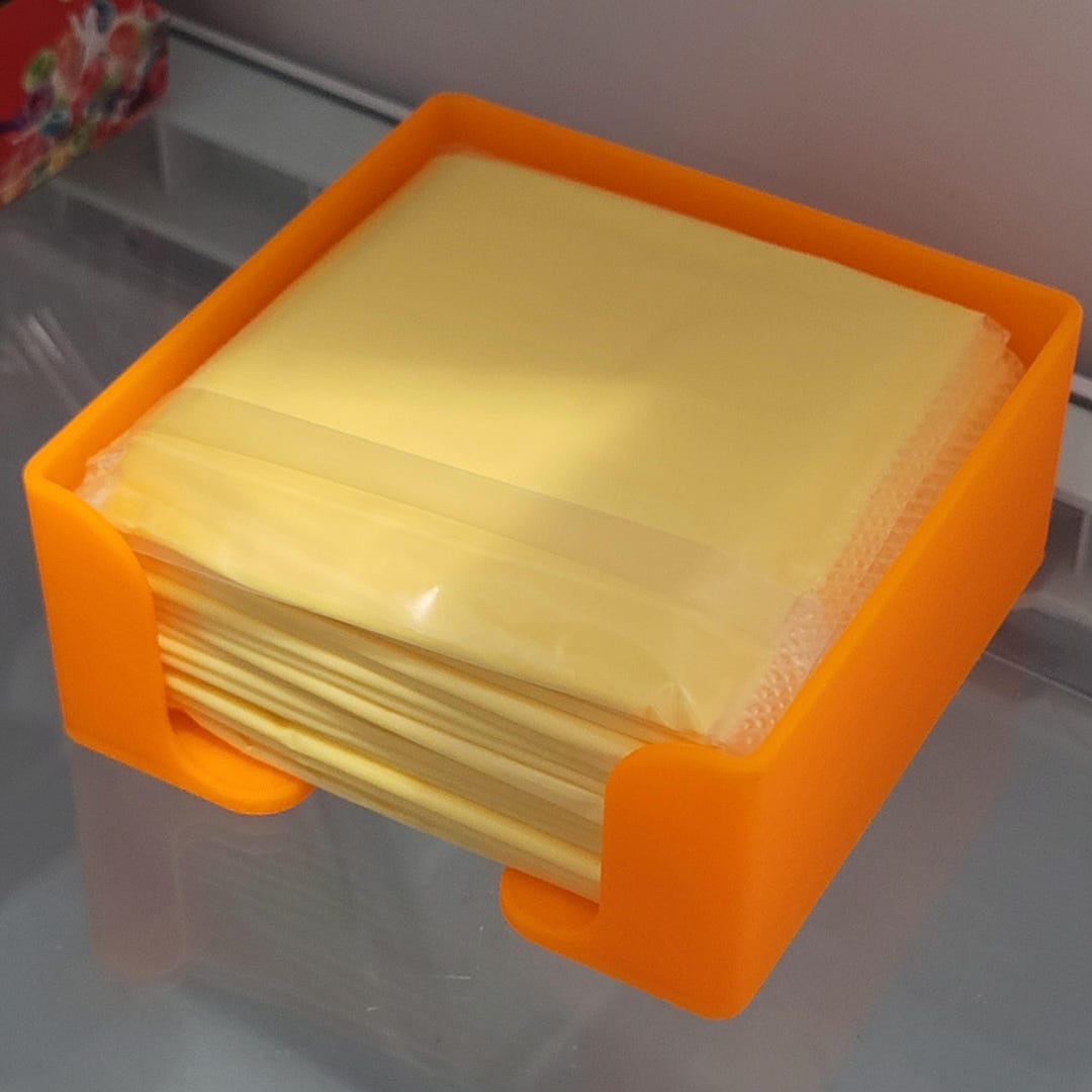 16 Slice Fridge Sliced Cheese Caddy: Organize Your Cheese Storage - Etsy