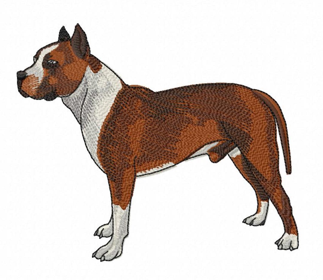 PITBULL Single Machine Embroidery Design for 5x7 Hoop in 8 Formats read ...