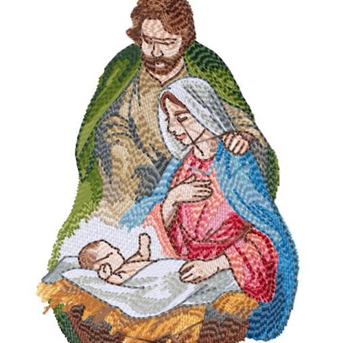 NATIVITY SCENE Single Machine Embroidery Design for - Etsy