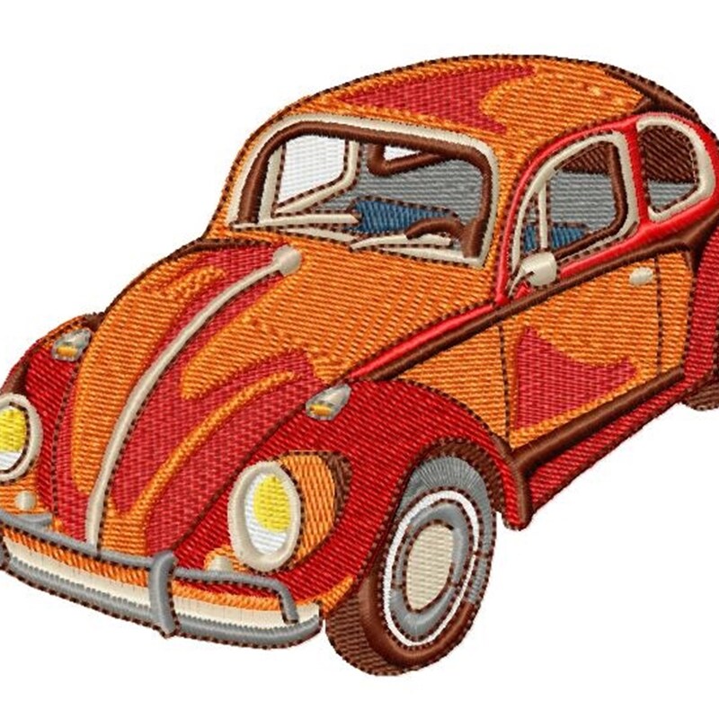 Vw Beetle Embroidery - Etsy