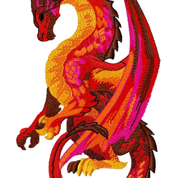 Dragon Embroidery - Etsy