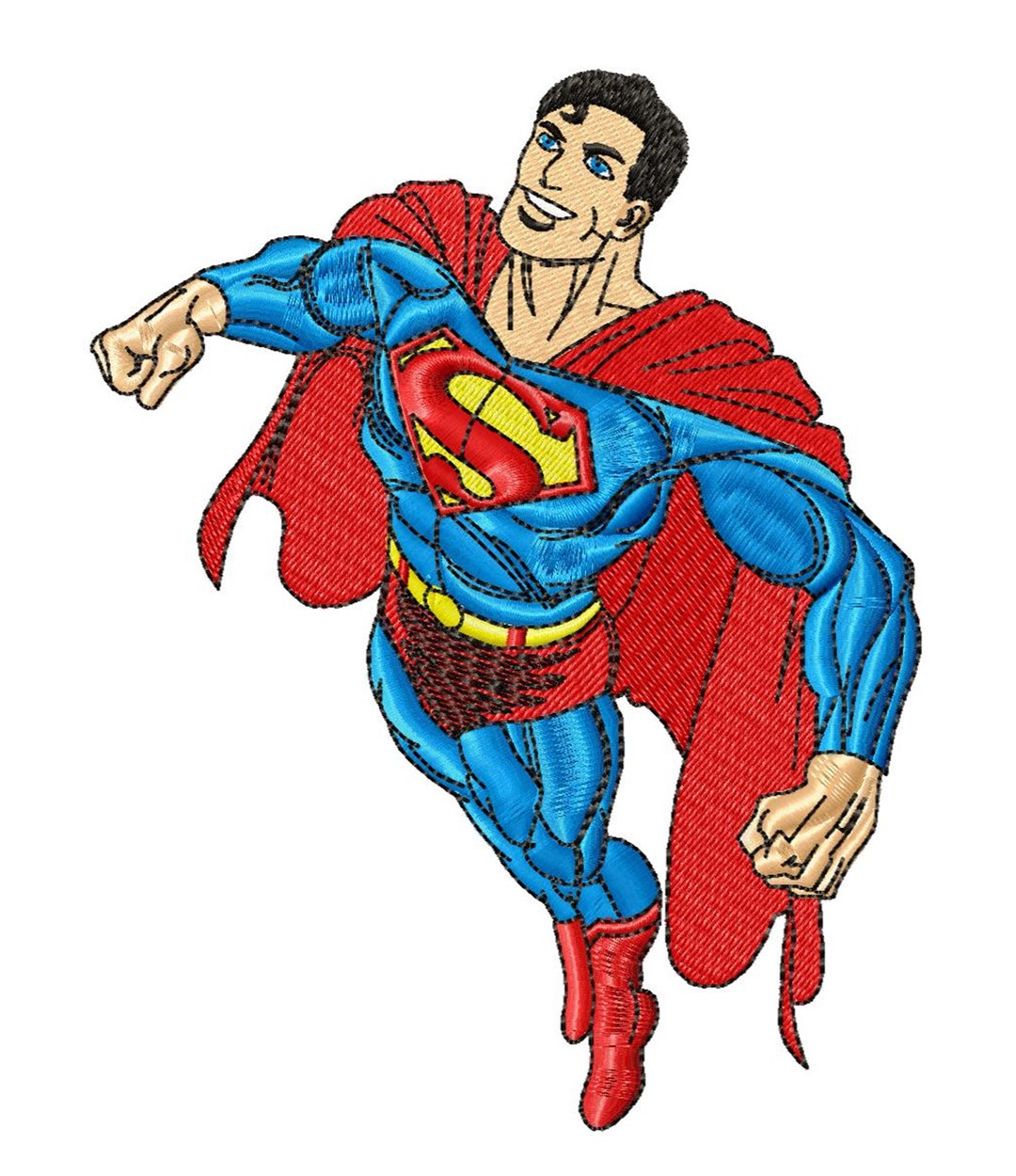 SUPER HERO - Single Machine Embroidery Design for 5x7" Hoop (digital ...