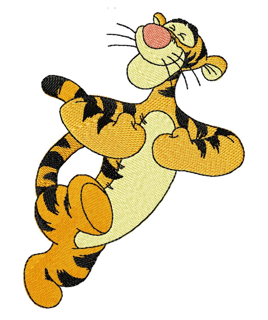 TIGGER TOO - Single Machine Embroidery Design for 5x7" Hoop in 8 ...