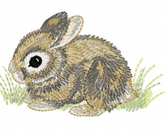 Rabbit Machine Embroidery Design - Etsy