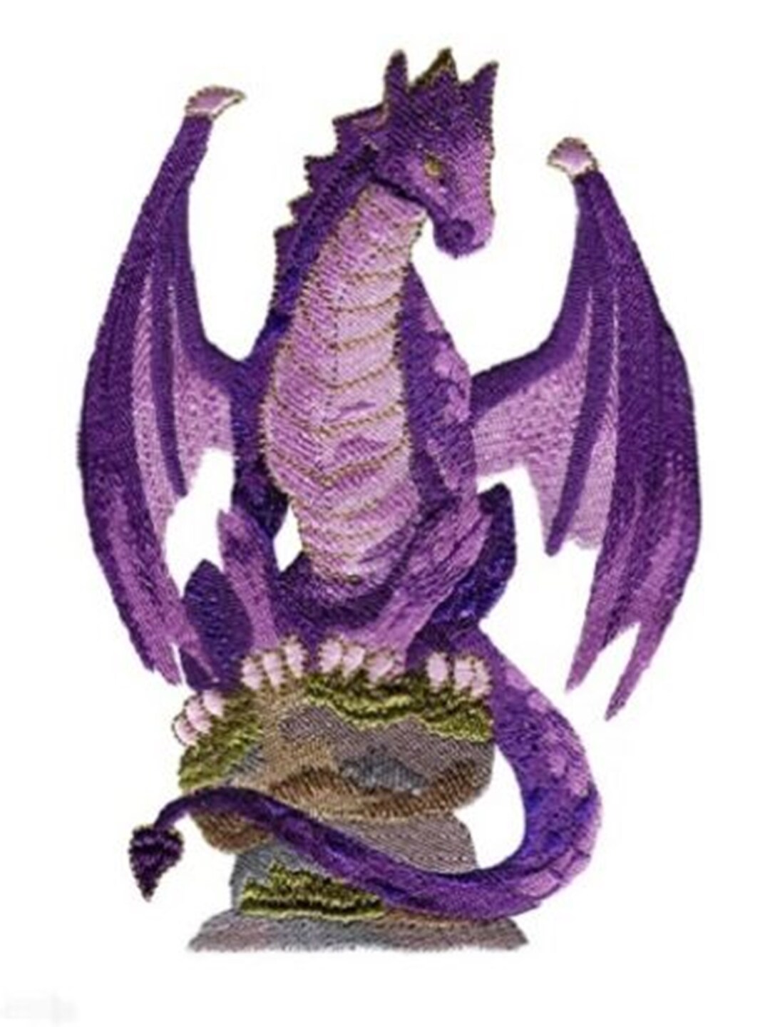 DRAGON 4 - Single Machine Embroidery Design for 5x7" Hoop in 8 Formats ...