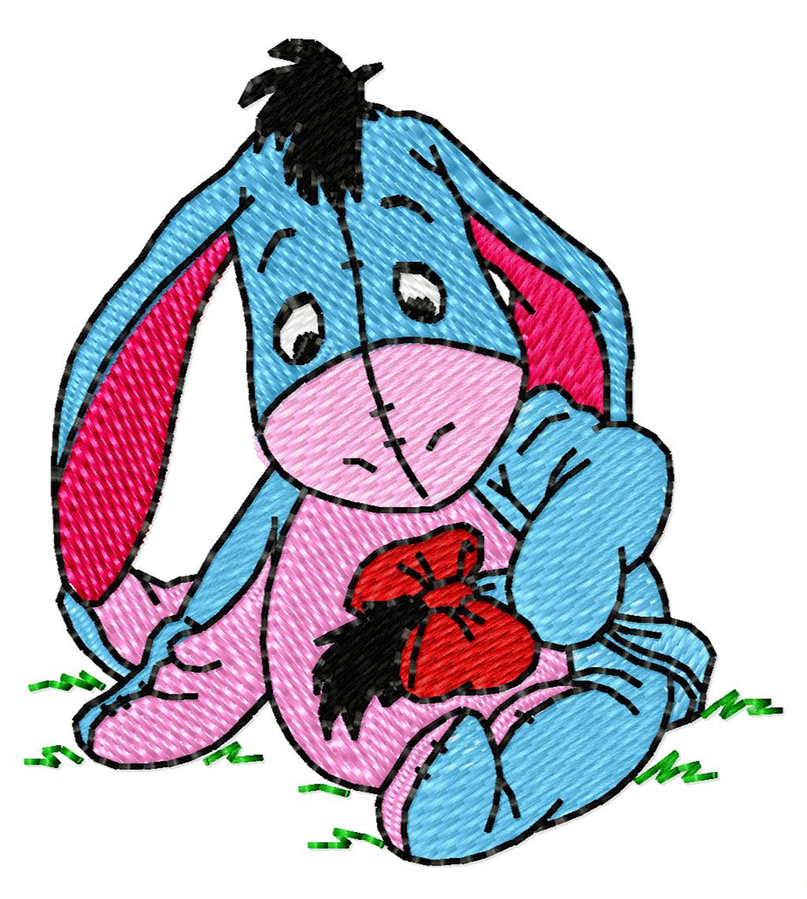 BABY EEYORE Single Machine Embroidery Design in 2 Sizes for - Etsy Sweden