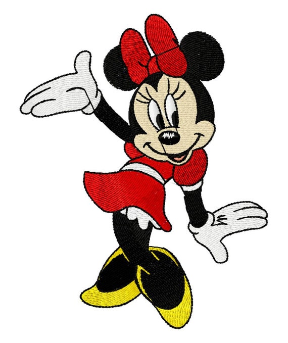 MINNIE MOUSE TA Da Single Machine Embroidery Design for the - Etsy