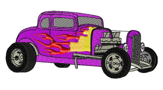 Rat Rod Machine Embroidery Design Sewing & Needlecraft Embroidery Craft ...