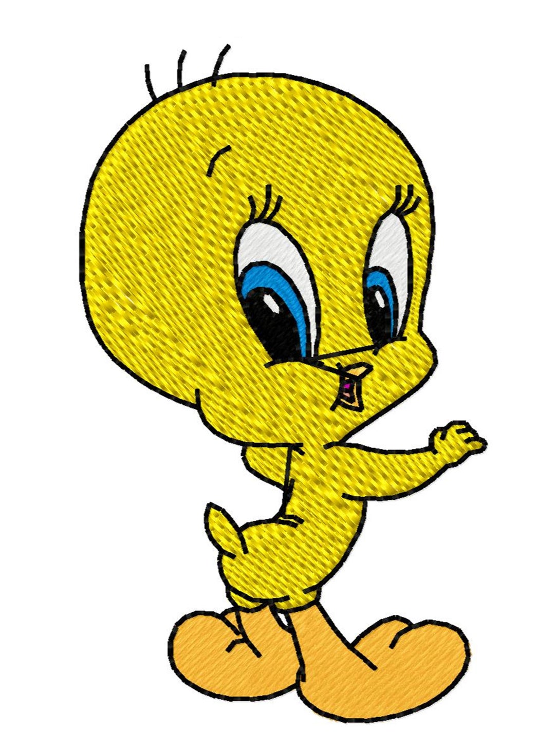 BABY TWEETY PIE - Single Machine Embroidery Design for 4x4 Hoop ...