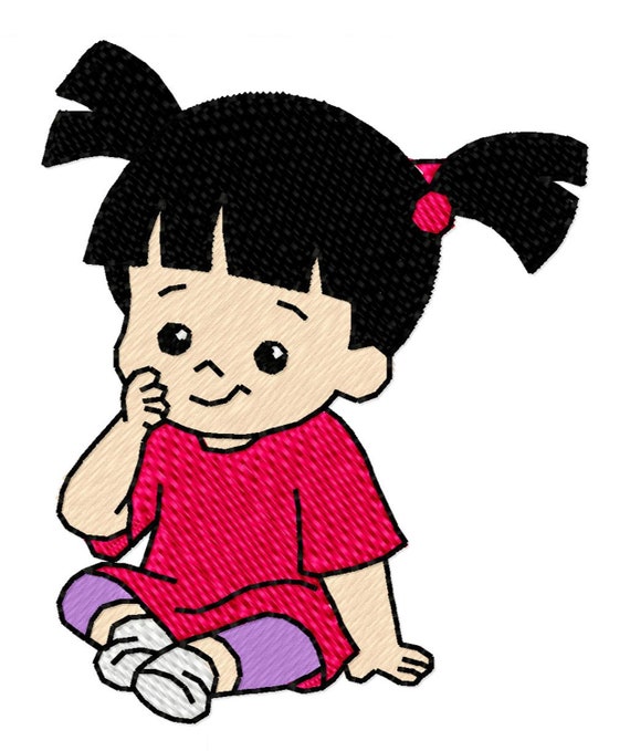 BOO MONSTERS INC Single Machine Embroidery Design for | Etsy