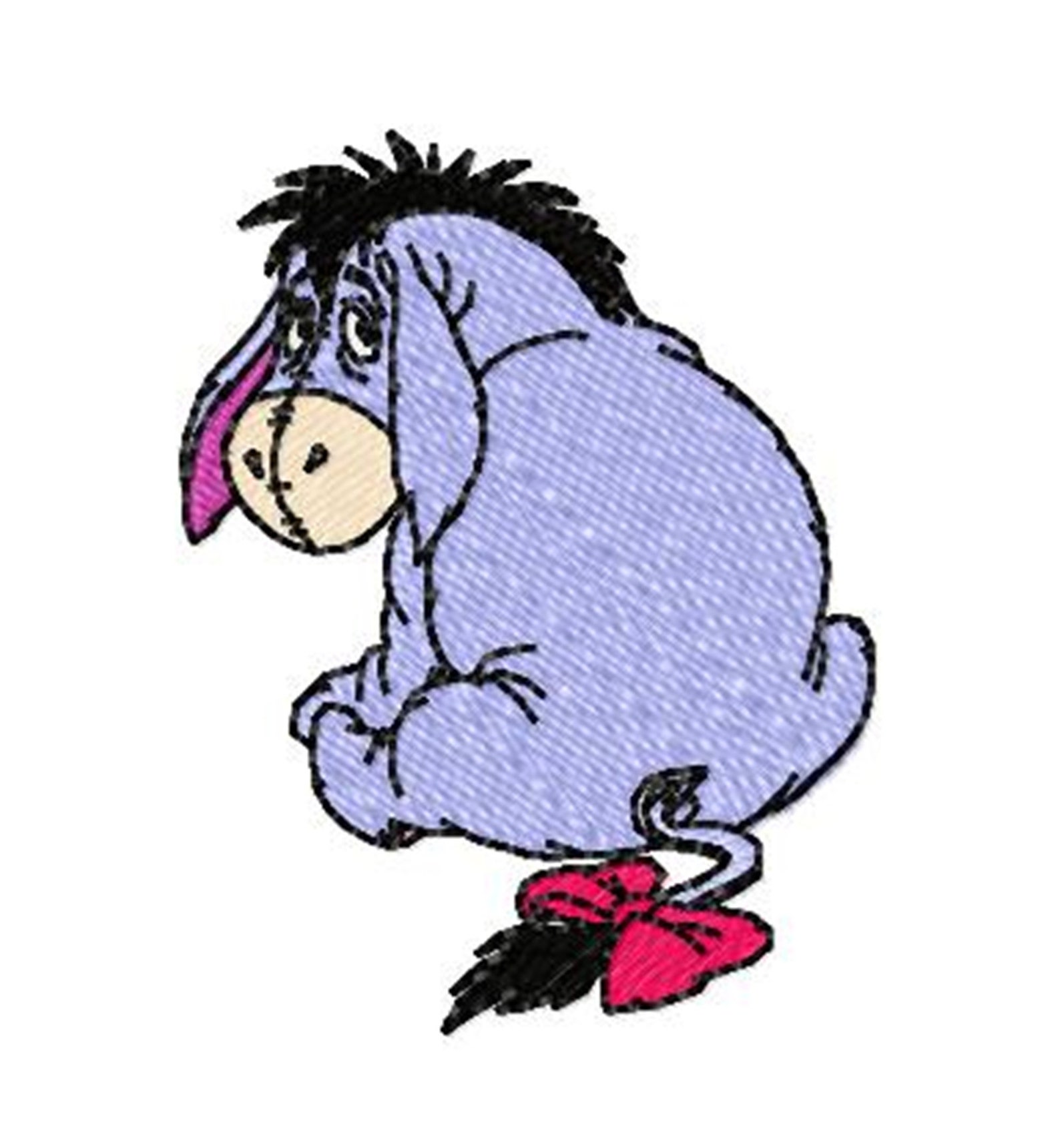 EEYORE Single Machine Embroidery Design for 4x4 Hoop in 8 Formats read ...