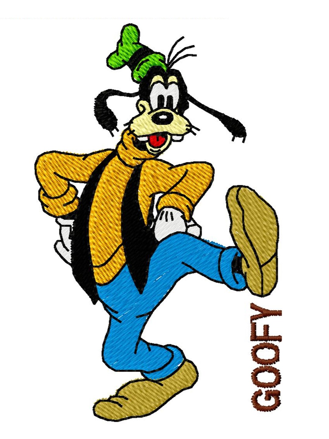 GOOFY 3 Single Machine Embroidery Design for 4x4 Hoop in 8 Formats read ...
