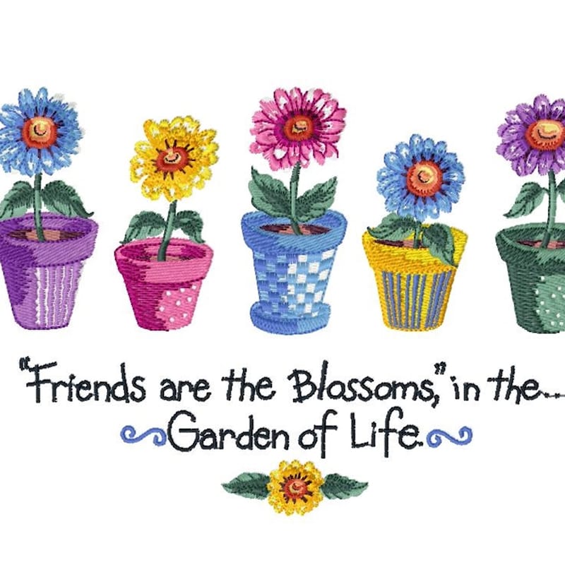 Friends Embroidery - Etsy