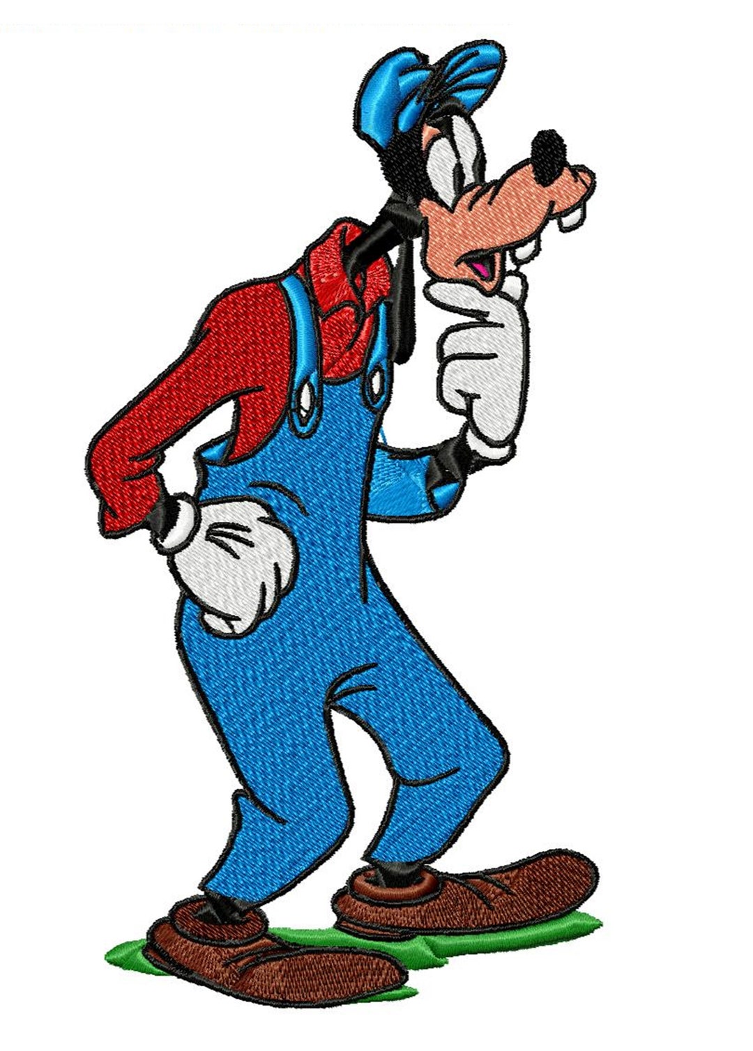 GOOFY TOO Single Machine Embroidery Design for 5x7 Hoop in 8 Formats ...