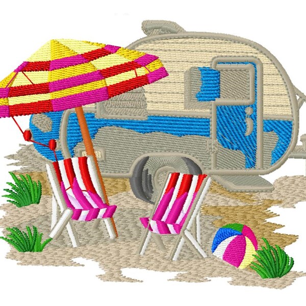 Machine Embroidery Beach Designs - Etsy