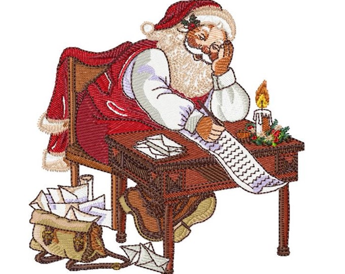 SANTA WITH SACK - Single Machine Embroidery Design for 5x7" Hoop ...