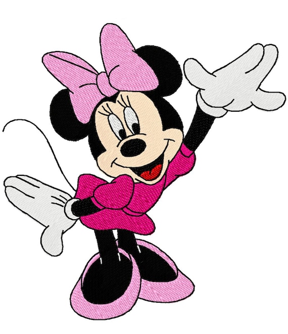 MINNIE Single Machine Embroidery Design for 5x7 Hoop | Etsy