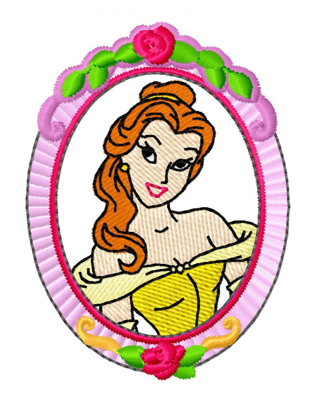 BELLE CAMEO - Single Machine Embroidery Design for 4x4" Hoop in 8 ...