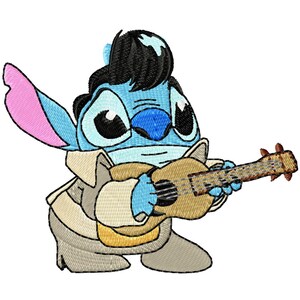 STITCH AS ELVIS - Single Machine Embroidery Design for 4x4 Hoop ...