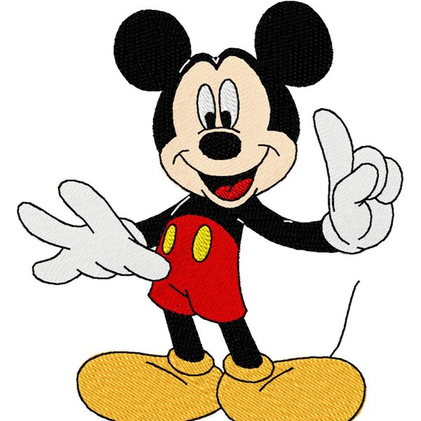 Mickey Mouse Embroidery Design - Etsy