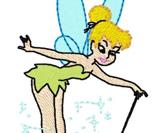 TINKERBELL Single Machine Embroidery Design for 4x4 | Etsy