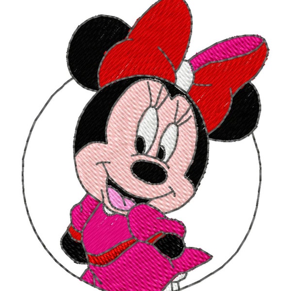 Minnie Mouse Embroidery Design - Etsy