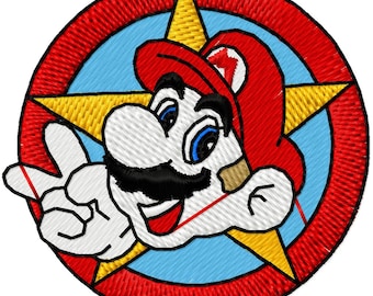 Super Mario Embroidery - Etsy