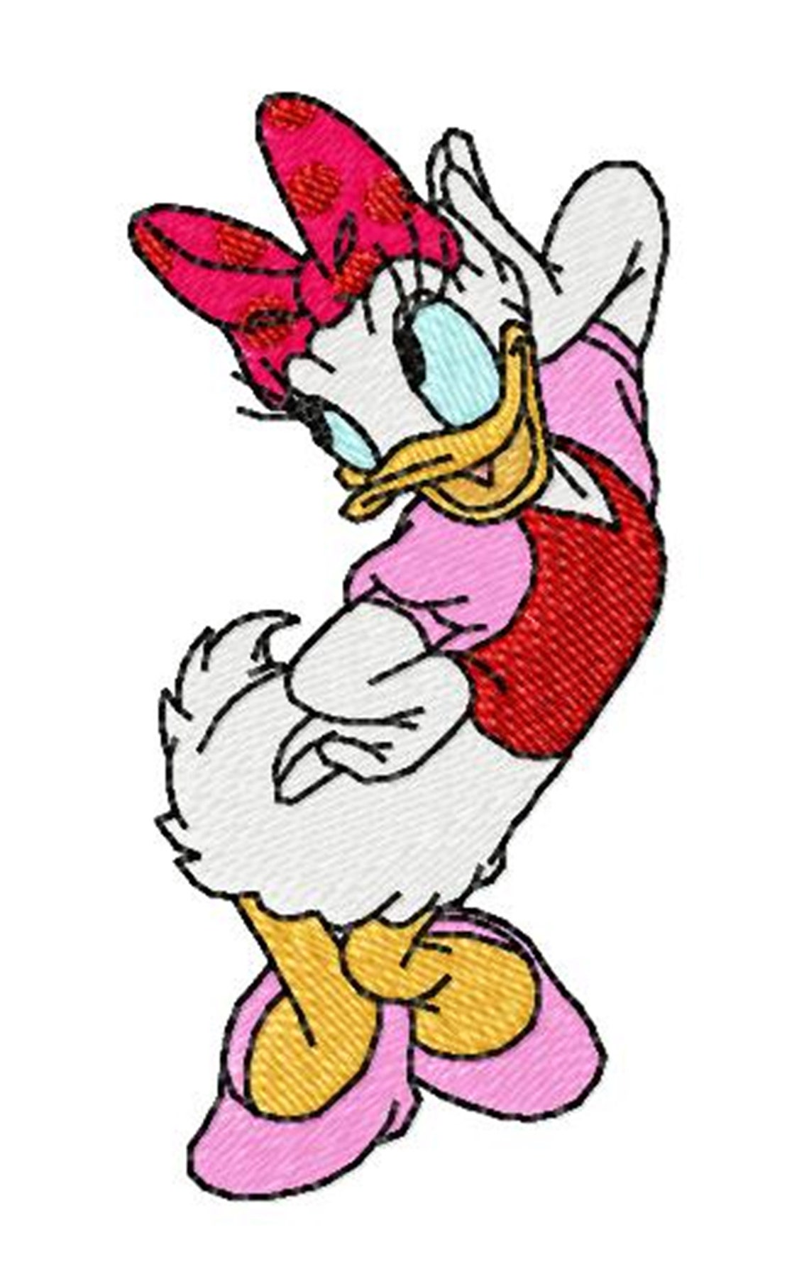 DAISY DUCK Single Machine Embroidery Design for 4x4 - Etsy