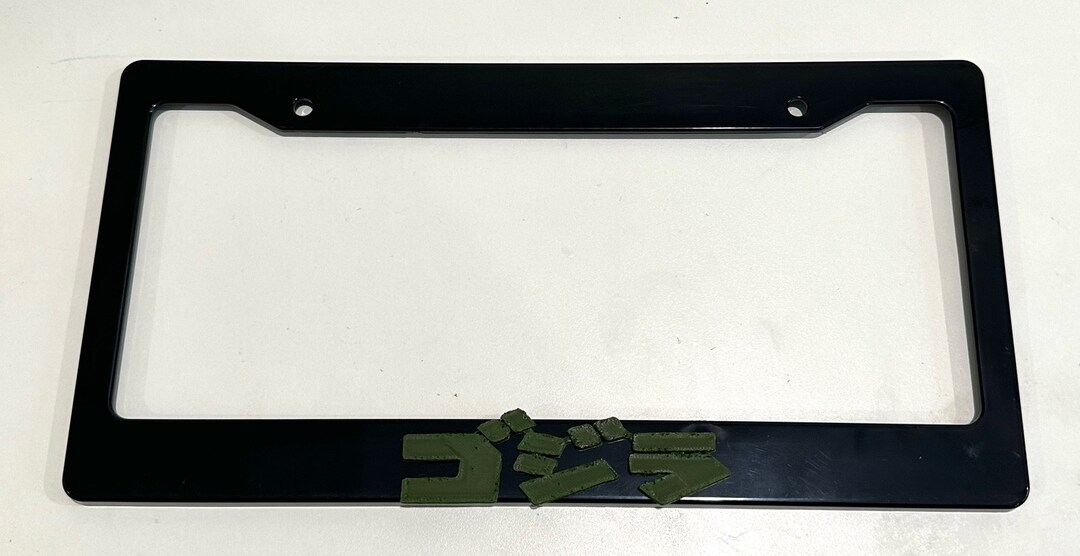 G0dzilla Super Hero Lizard Kanji in 3D - Black W Army Green Automobile ...
