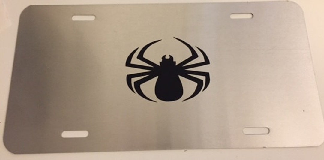 Round Spider - Grey Automotive License Plate INSERT- Classic - Etsy UK