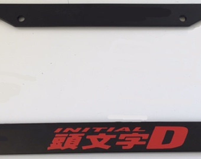 Initial D AE86 Black License Plate Frame Frames Racing JDM Fits Most ...