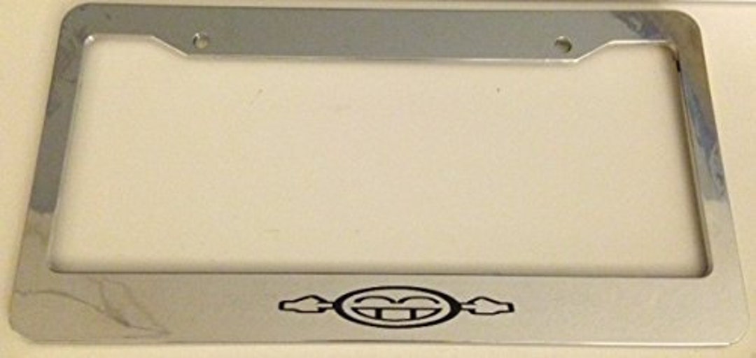 Jdm Guy With Middle Fingers - Chrome Motorcycle / Scooter License Plate ...