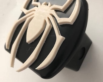 Spider in 3D 2 Inch Trailer Hitch Cover Chrome With RED | Etsy