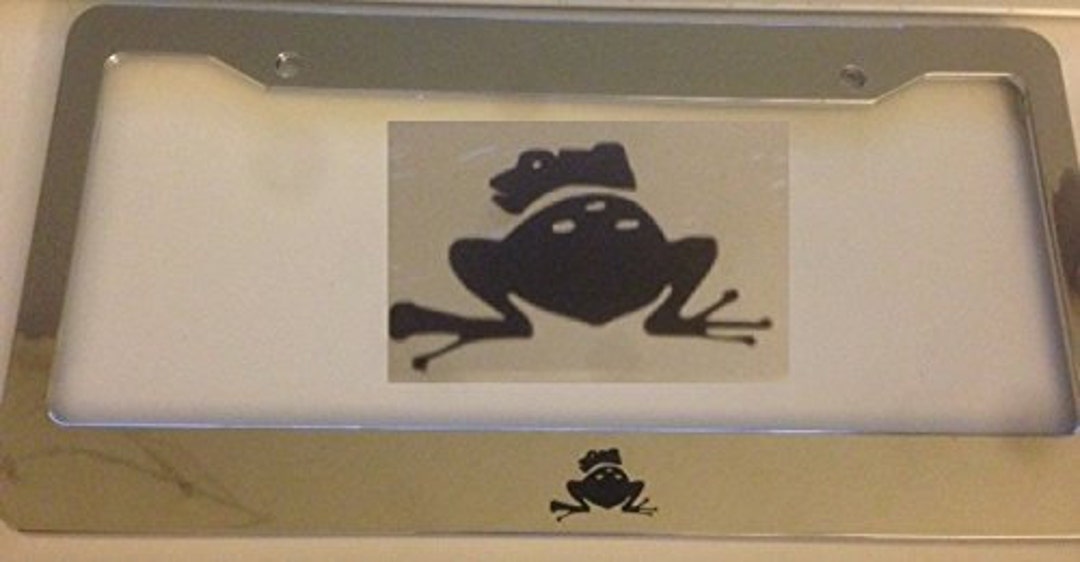 I Love Frog " Frogger " - Chrome License Plate Frame - Hawaii Hula Cute ...