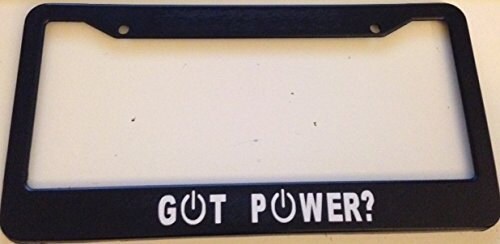 Got Power With Power Button Classic Black License Plate - Etsy