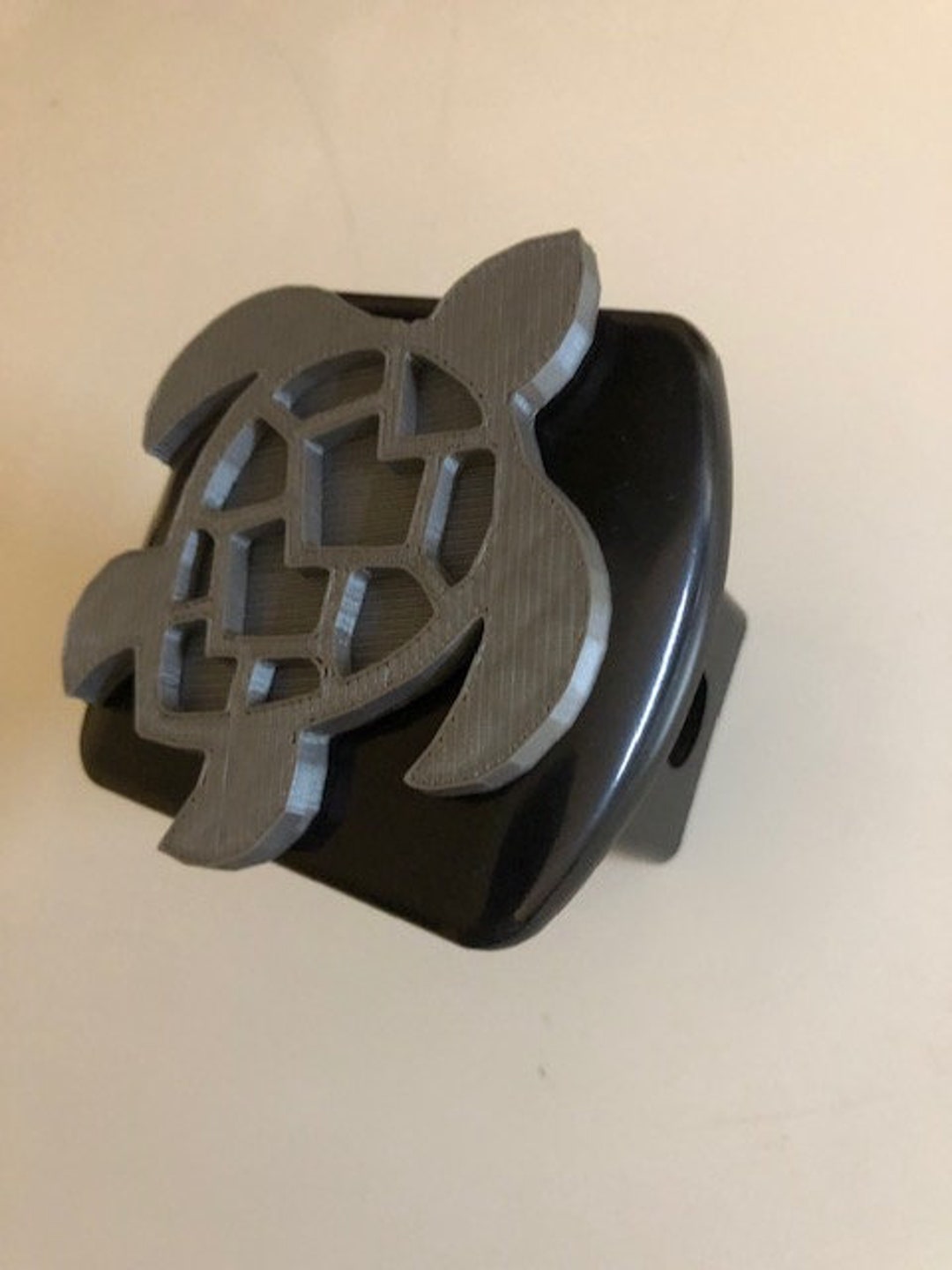 Turtle Swimming in 3D Grey With Grey Shell - 2 Inch Trailer Hitch Cover ...