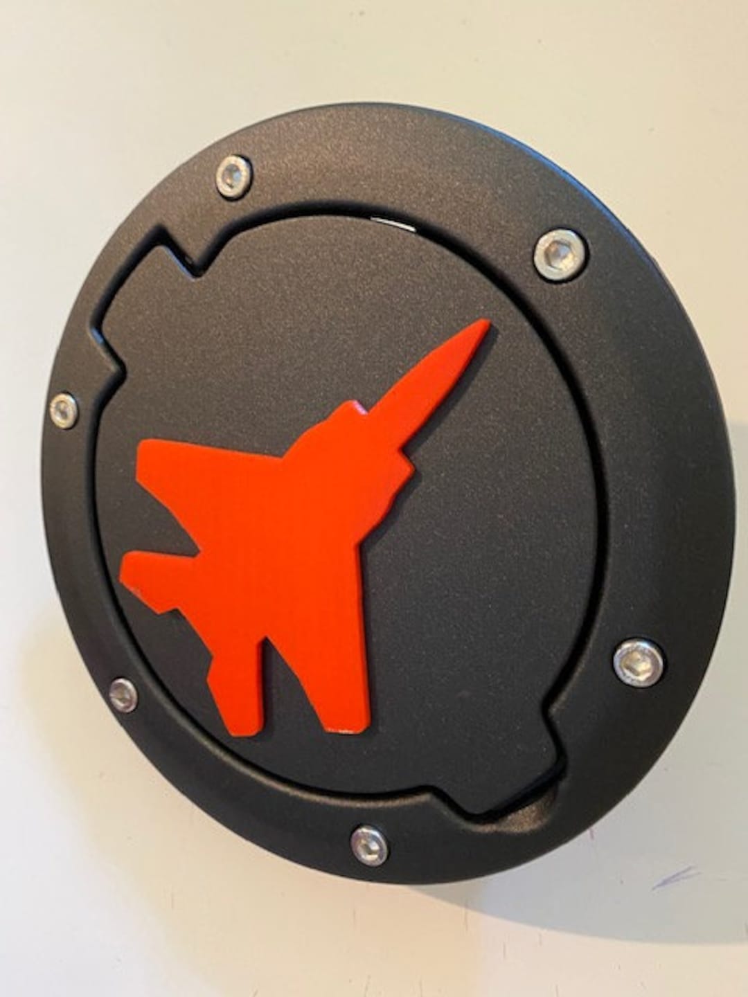 F16 Fighter Jet in 3D - Black With Red for Jeep Wrangler JK/JKU Flag ...