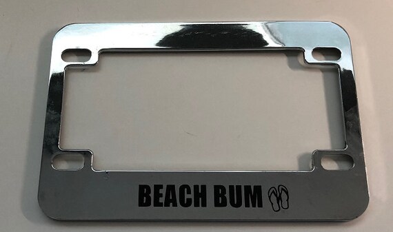 Beach Bum With Flip Flops Chrome Motorcycle / Scooter - Etsy