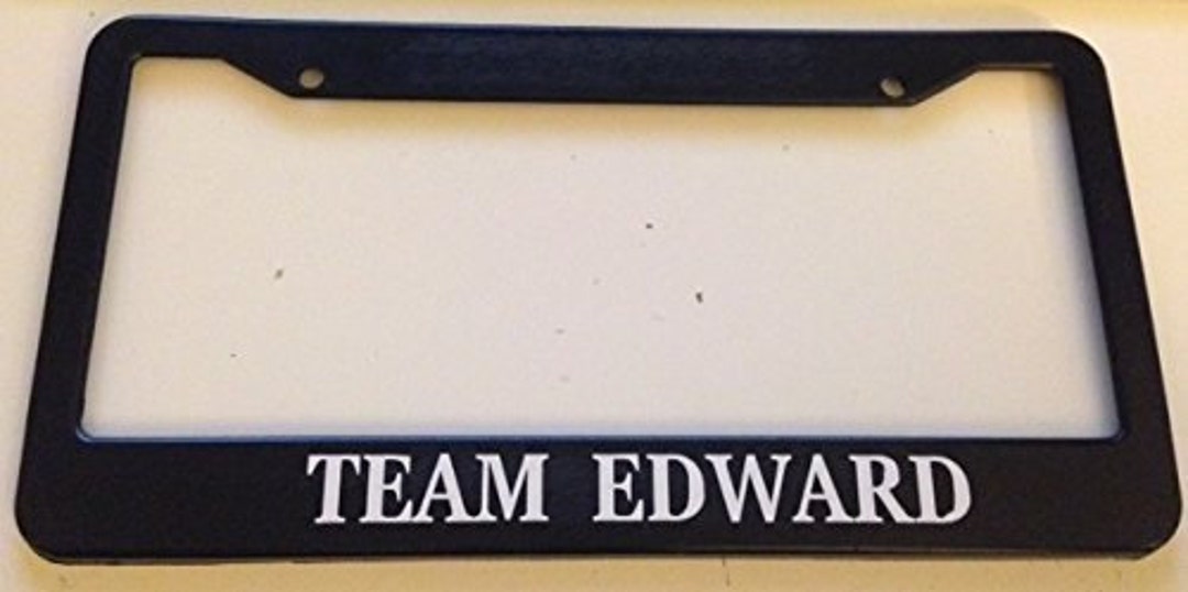 Team Edward - Black License Plate Frame - I Love Vampires Warewolf - Etsy