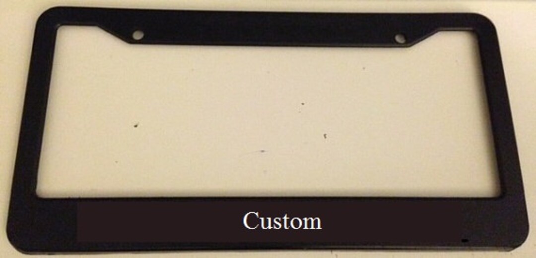 Custom Chrome Automobile License Plate Frame - - Etsy