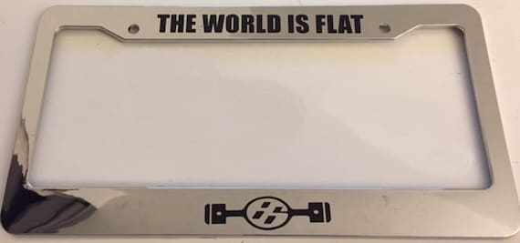 AE86 the World is Flat Chrome License Plate | Etsy