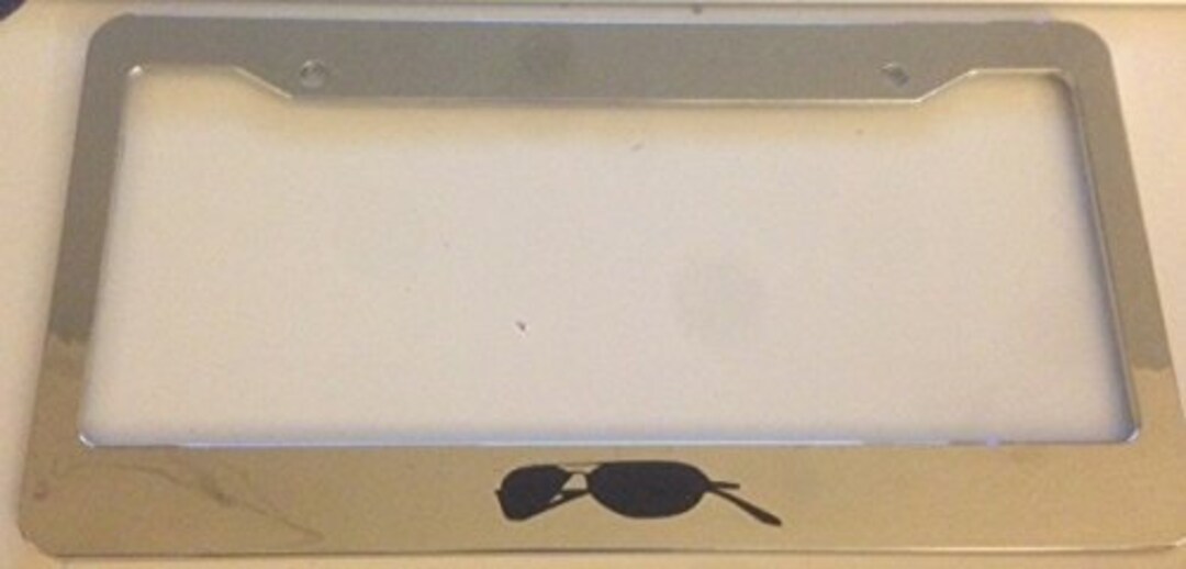 Jet Pilot " Aviators " - Chrome License Plate Frame - Flex Fuel Racing ...