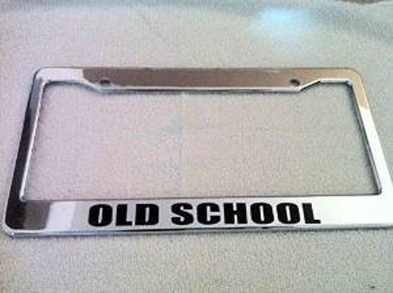 Old School Chrome Automobile License Plate Frame Jdm | Etsy
