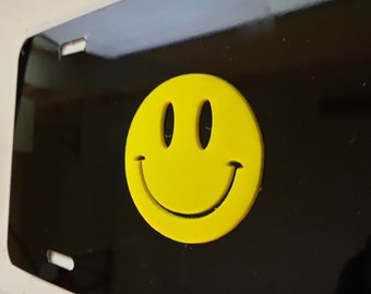 Happy Face License Plate - Etsy