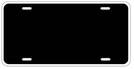 Custom - Black License Plate INSERT- - Etsy UK