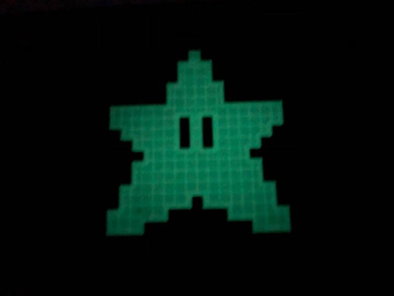 Mario Invincible Star in 3D Glow in the Dark 2 Inch Trailer - Etsy ...