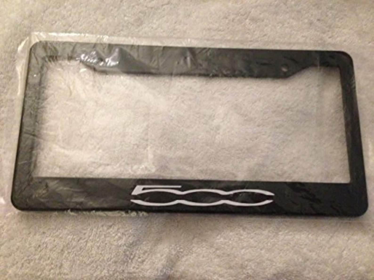 500c - Black License Plate Frame - Small Car Funny Mini Fiat Style - Etsy