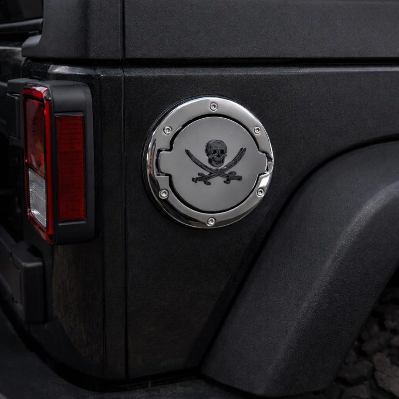 Skull Gas Cover Jeep Jk - Etsy